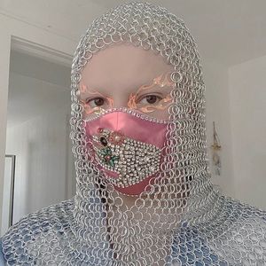 Accessories | Satin Light Pink Rhinestone Hand Glamorous Handmade Face ...